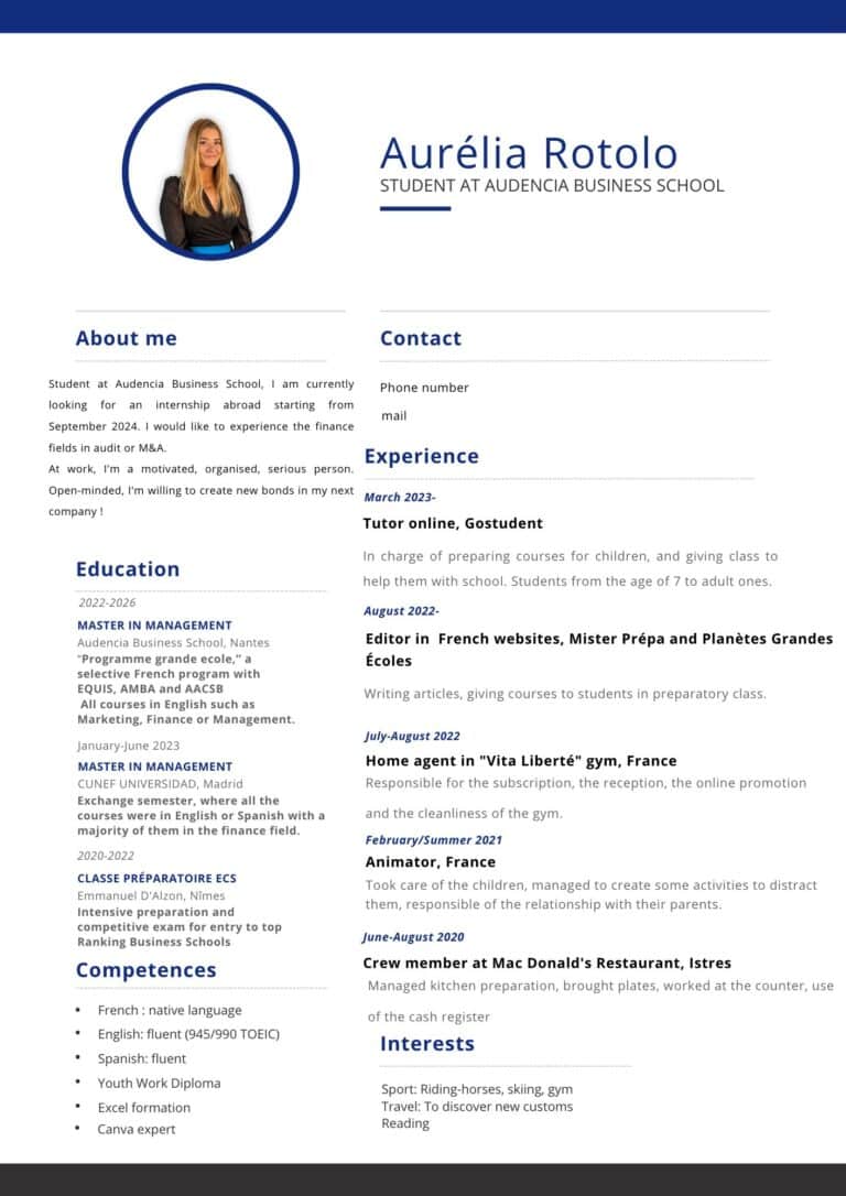 CV en anglais : rédaction, exemples et astuces - PGE